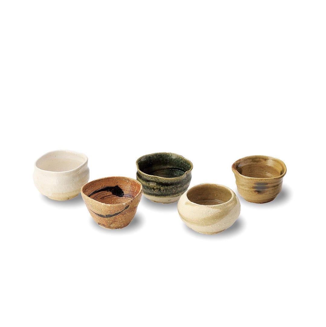Made in Japan Awasaka Porcelain Keisyoyama-kiln Sake Cup 5 Pcs Wooden Gift Box - Etsy