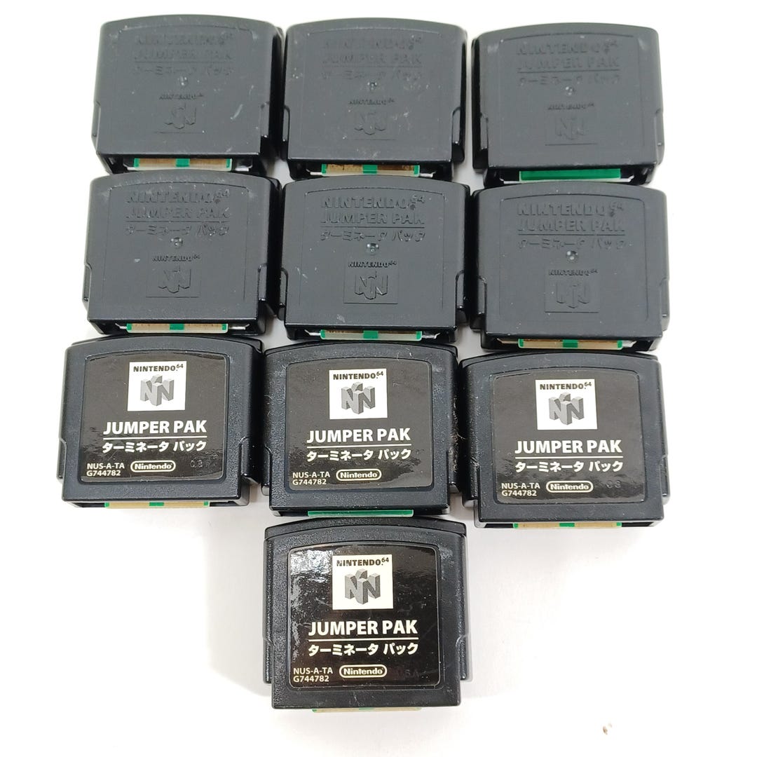 Used Huge Lot of 10x Official Nintendo 64 N64 Jumper Pak Console Memory ...