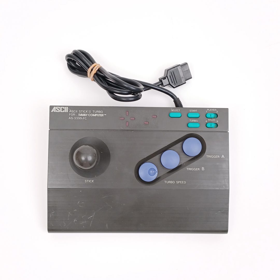 Ascii Famicom FC Ascii Stick Ii Turbo AS-3399-FC Controller Japan ...