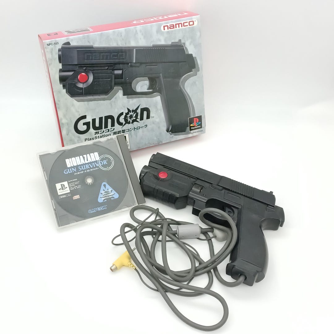 NAMCO Playstation PS1 Guncon Gun Controller Biohazard Gun Survivor ...