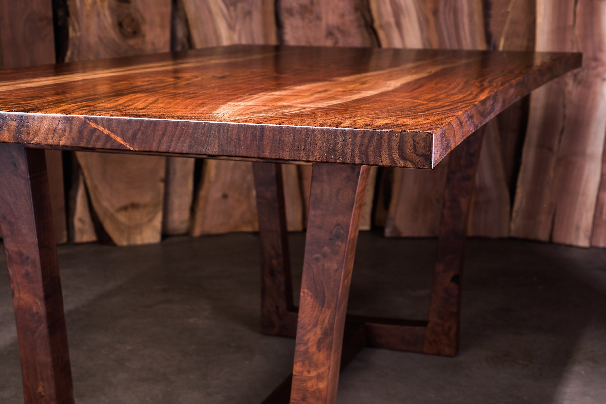 Claro Walnut Dining Table - Etsy