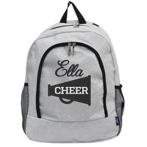 Silver Medium Glitter Backpack, Megaphone Cheerleader - Etsy