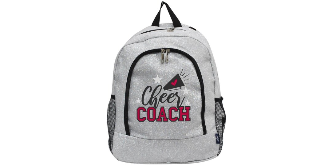 Silver Glitter Large Backpack Cheer Coach - Etsy