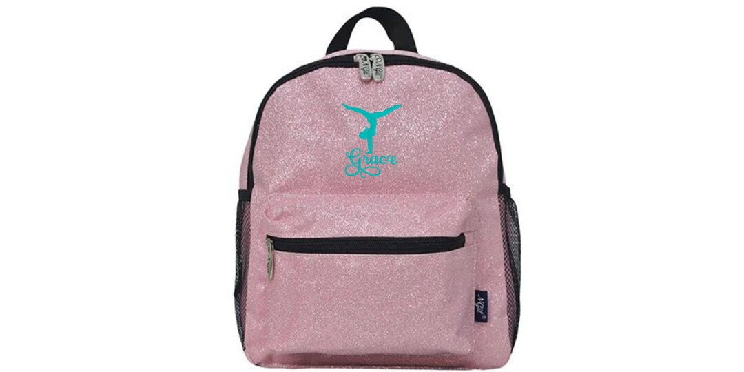 Pink Glitter Cheerleader Gymnastics Competition Backpack - Etsy