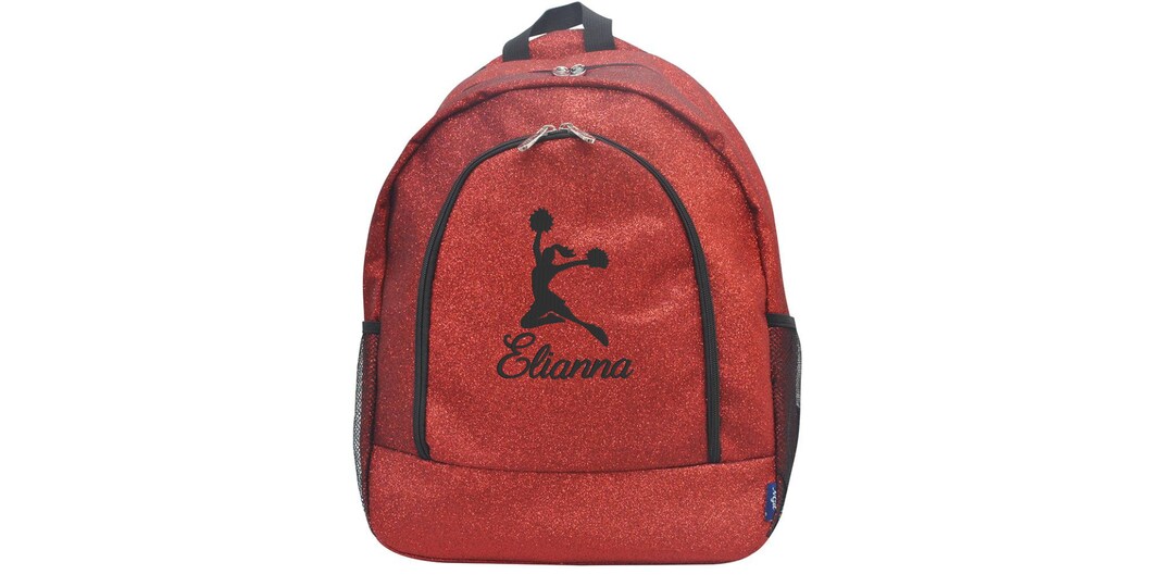 Red Medium Glitter Cheerleader Team Backpack - Etsy