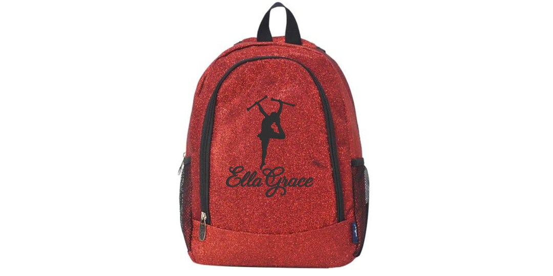 Glitter Medium Red Backpack Baton Twirler - Etsy