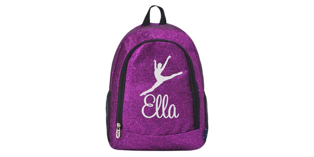 Glitter Medium Purple Backpack Ballet Dancer - Etsy