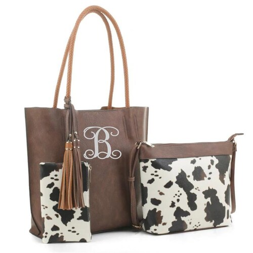 Cow Print Crossbody Personalized Cow Purse Monogrammed Cow - Etsy