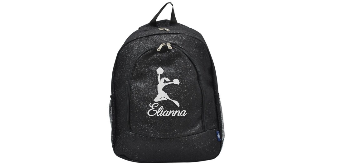 Black Large Glitter Cheerleader Backpack - Etsy
