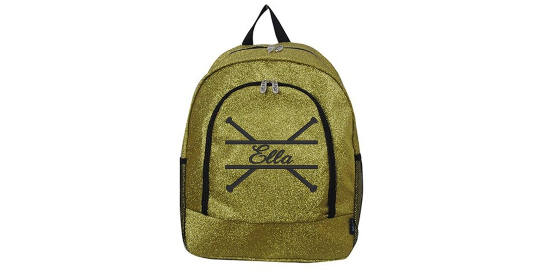 Gold Glitter Large Backpack Majorette - Etsy