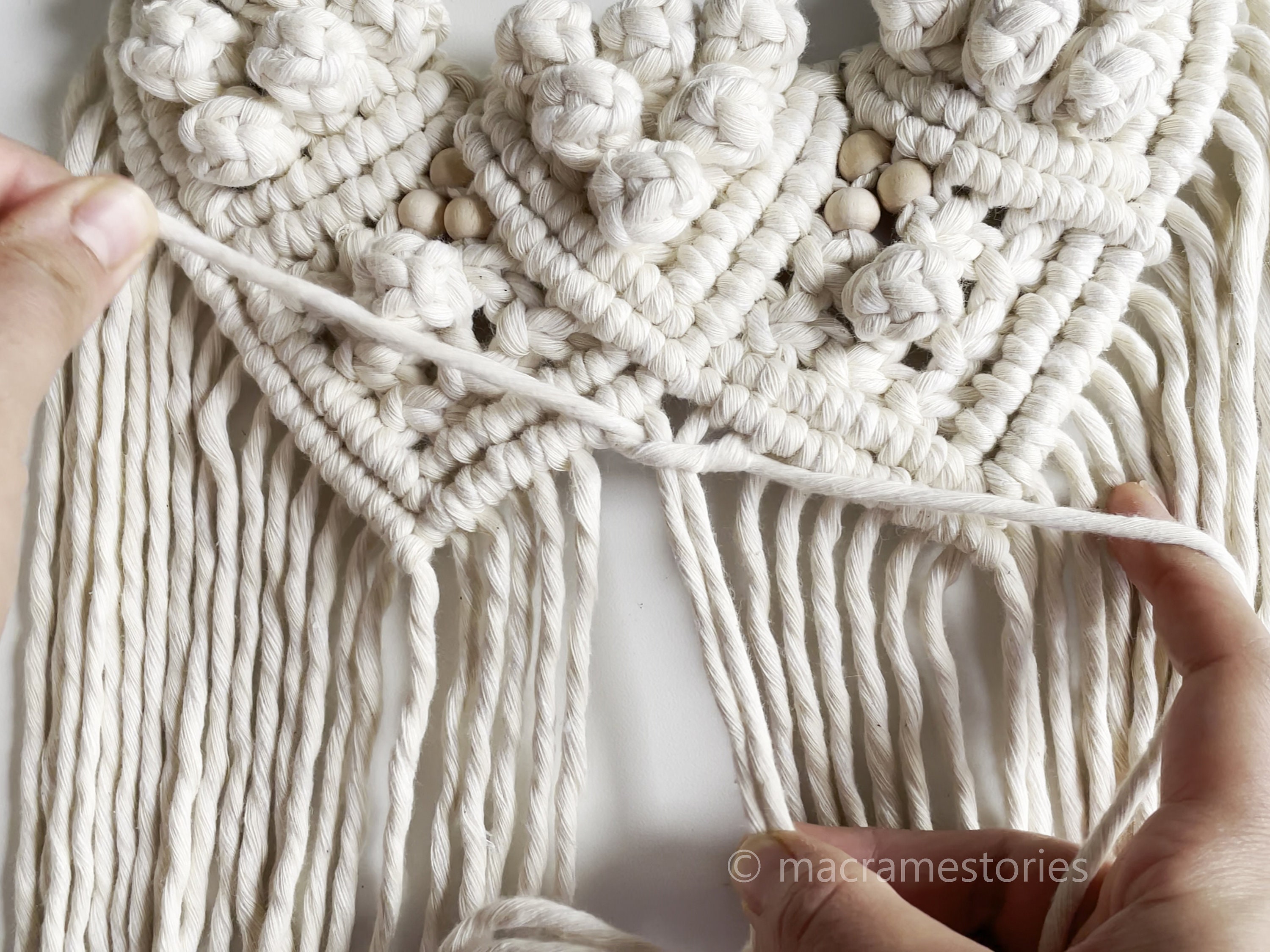 Macrame Mandala PATTERN Macrame Wreath Written PDF and Knot - Etsy