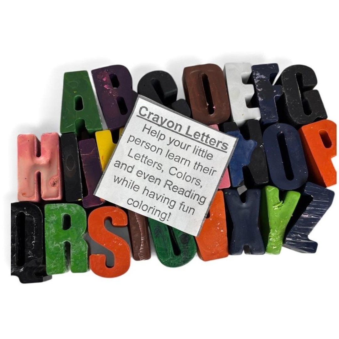 Handmade Alphabet Crayon Set – 26 Letterssize: Approx. 2" X 1.5" X 1 ...