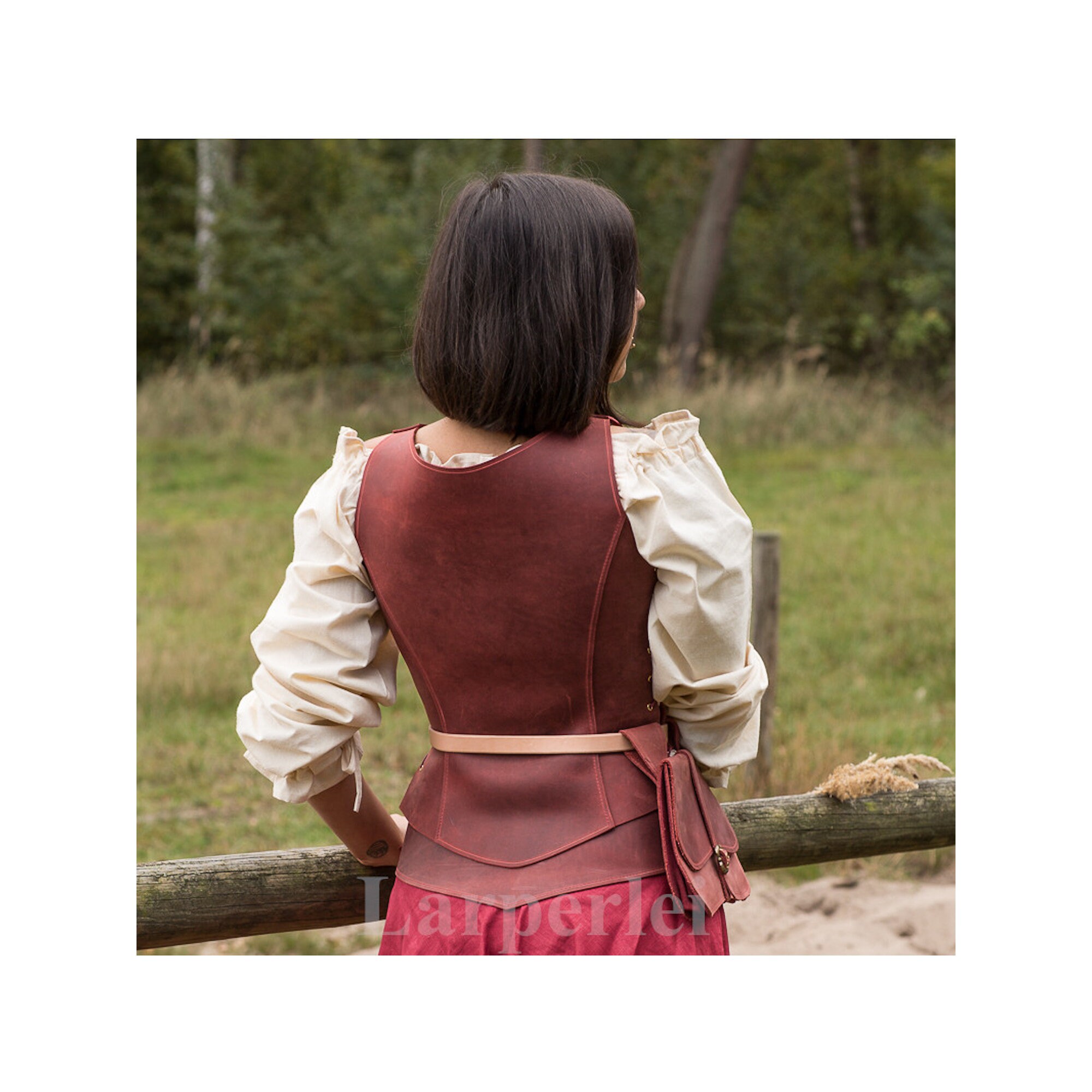 Solid Jerkin for Women Made of Leather Larp Medieval - Etsy UK