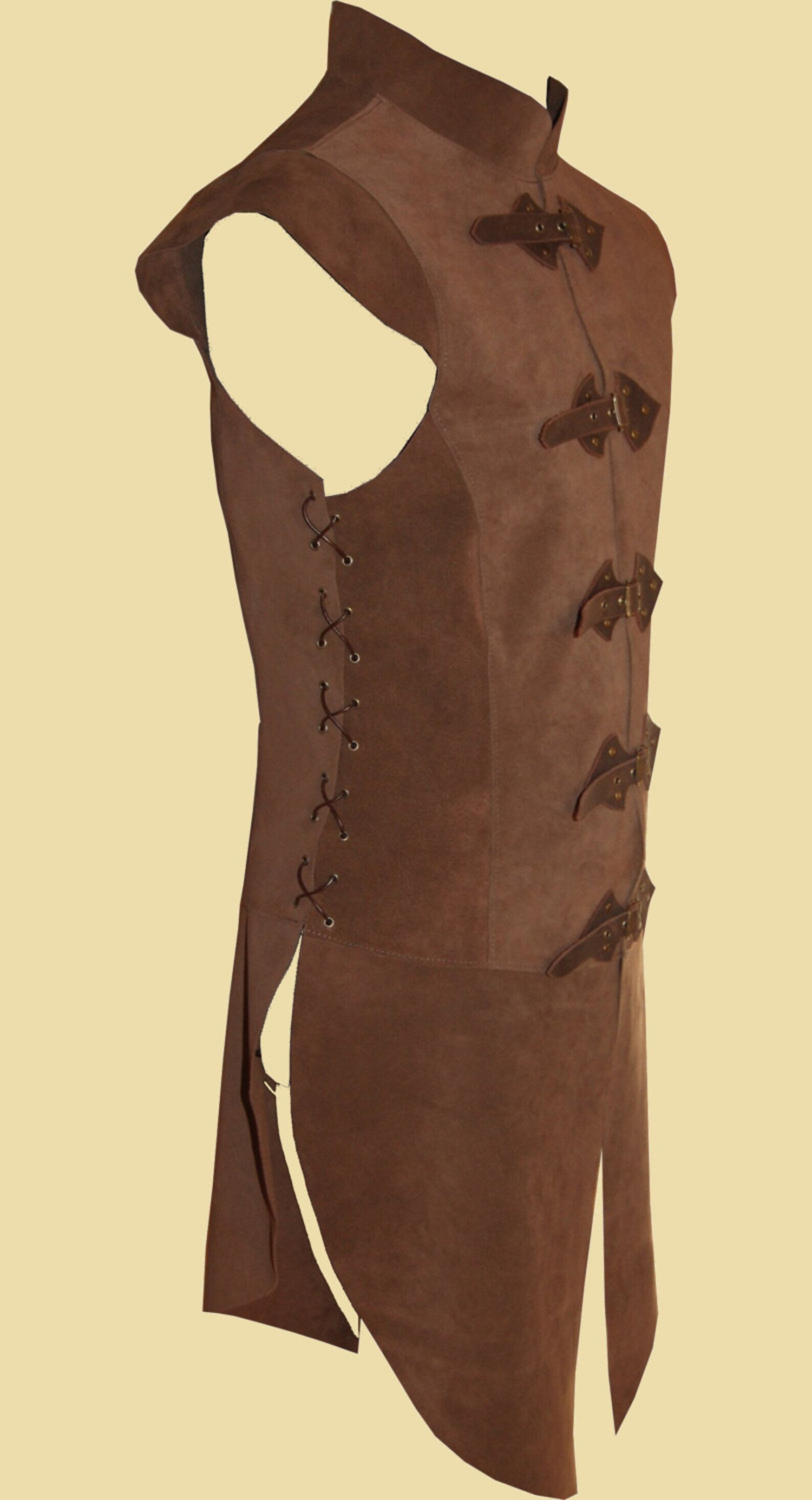 Surcoat for Men, Made of Leather, Larp, Fantasy, Medieval Tunic - Etsy