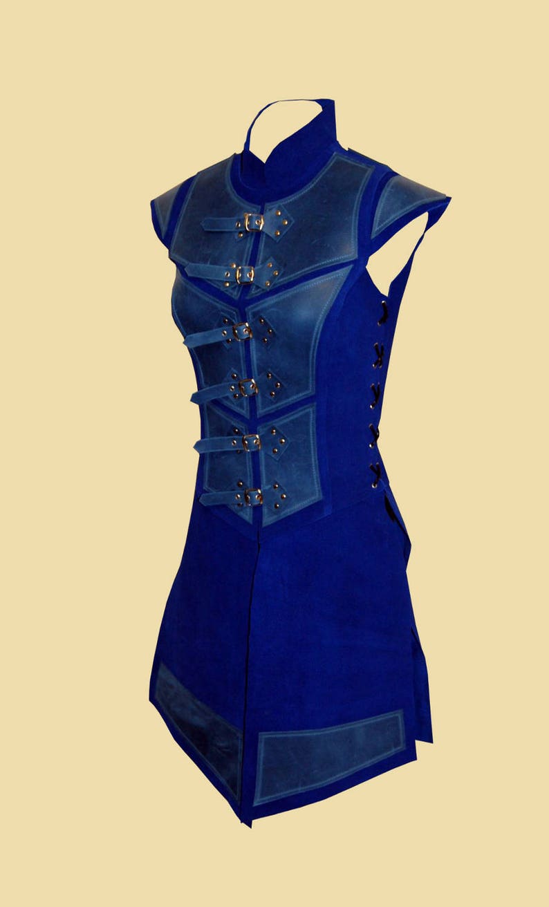 Reinforced leather Surcoat for women Larp Fantasy | Etsy