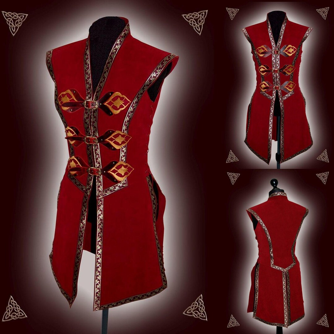 Leather Tabard for Women Larp, Surcoat, Tunic - Etsy