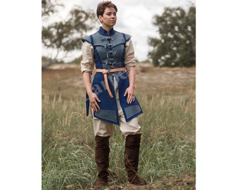 Elven Leather Surcoat for Women Larp Fantasy | Etsy