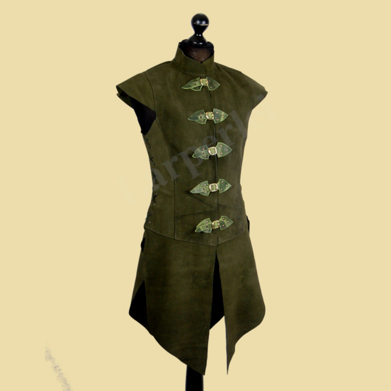 Surcoat for Men, Made of Leather, Larp, Fantasy, Medieval Tunic - Etsy