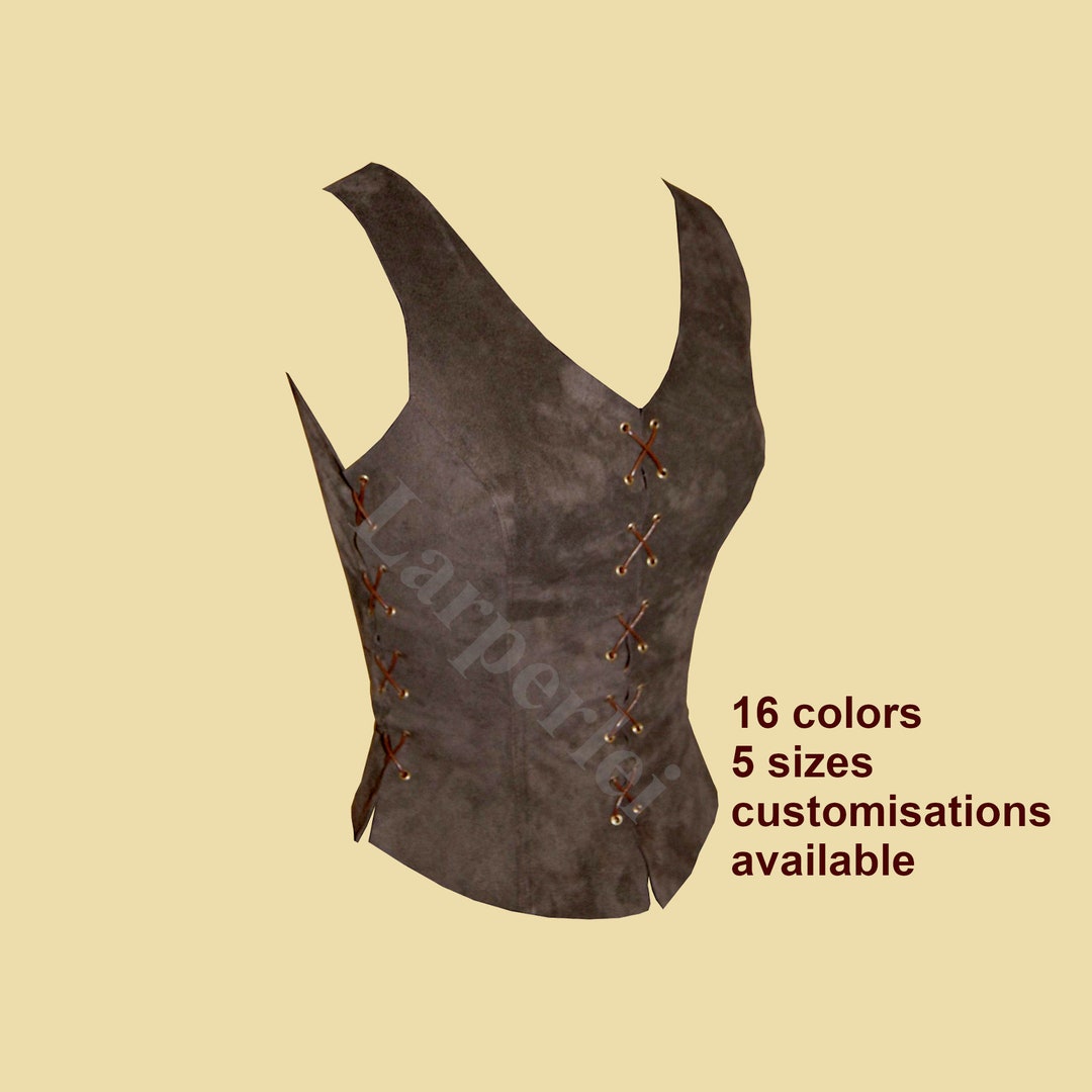 Womens Leather Doublet Larp Fantasy Medieval Renaissance - Etsy