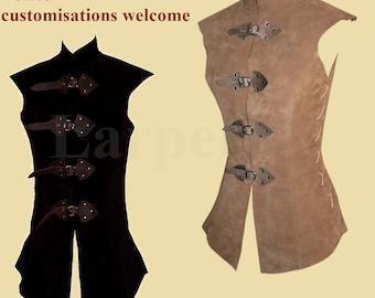 Leather Surcoat for Women, Larp, Medieval, Knight, Ranger - Etsy