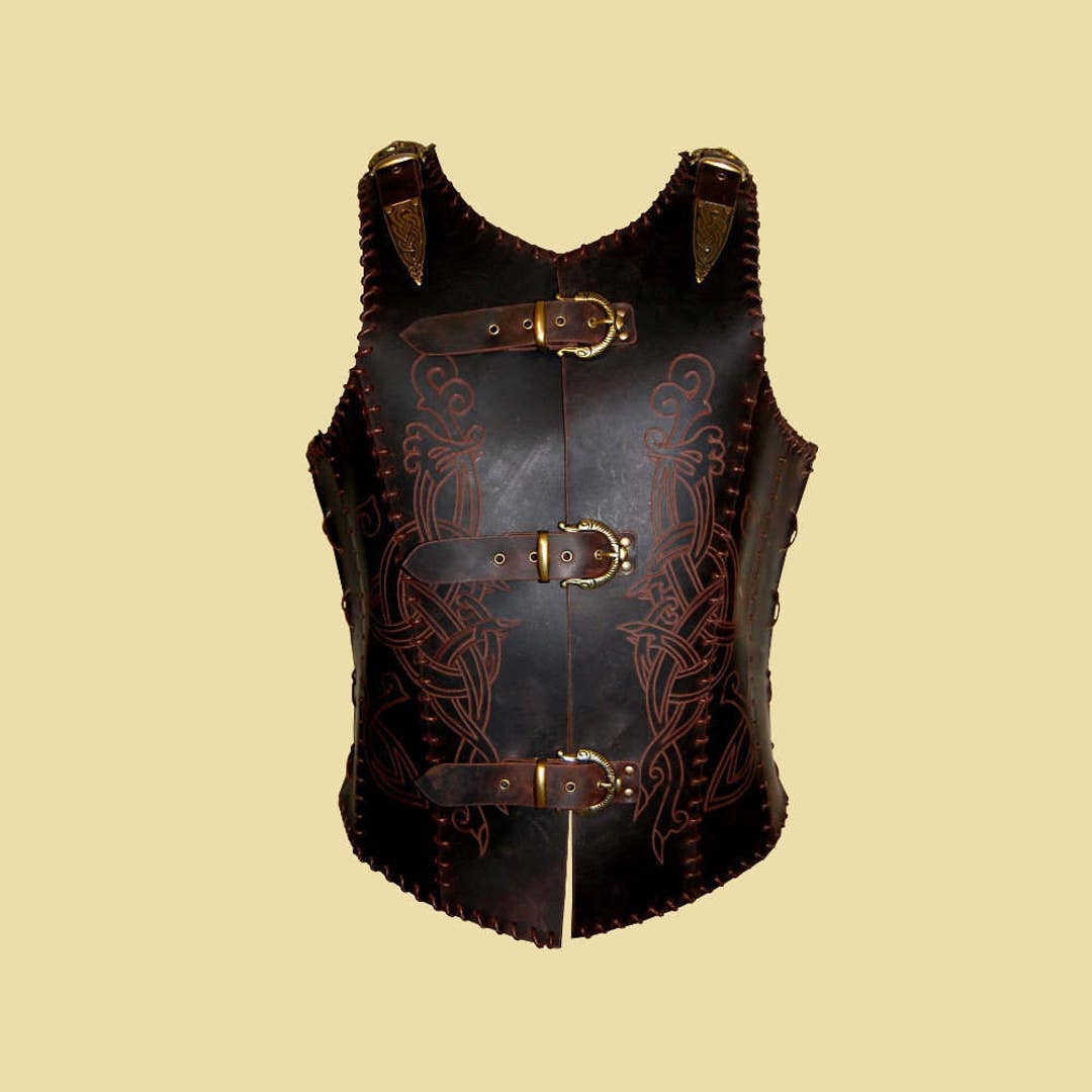 Viking Leather Jerkin for Men, Fantasy, Larp, Nortmen - Etsy
