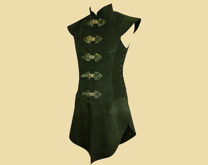 Surcoat for Men Made of Leather Larp Fantasy Medieval - Etsy