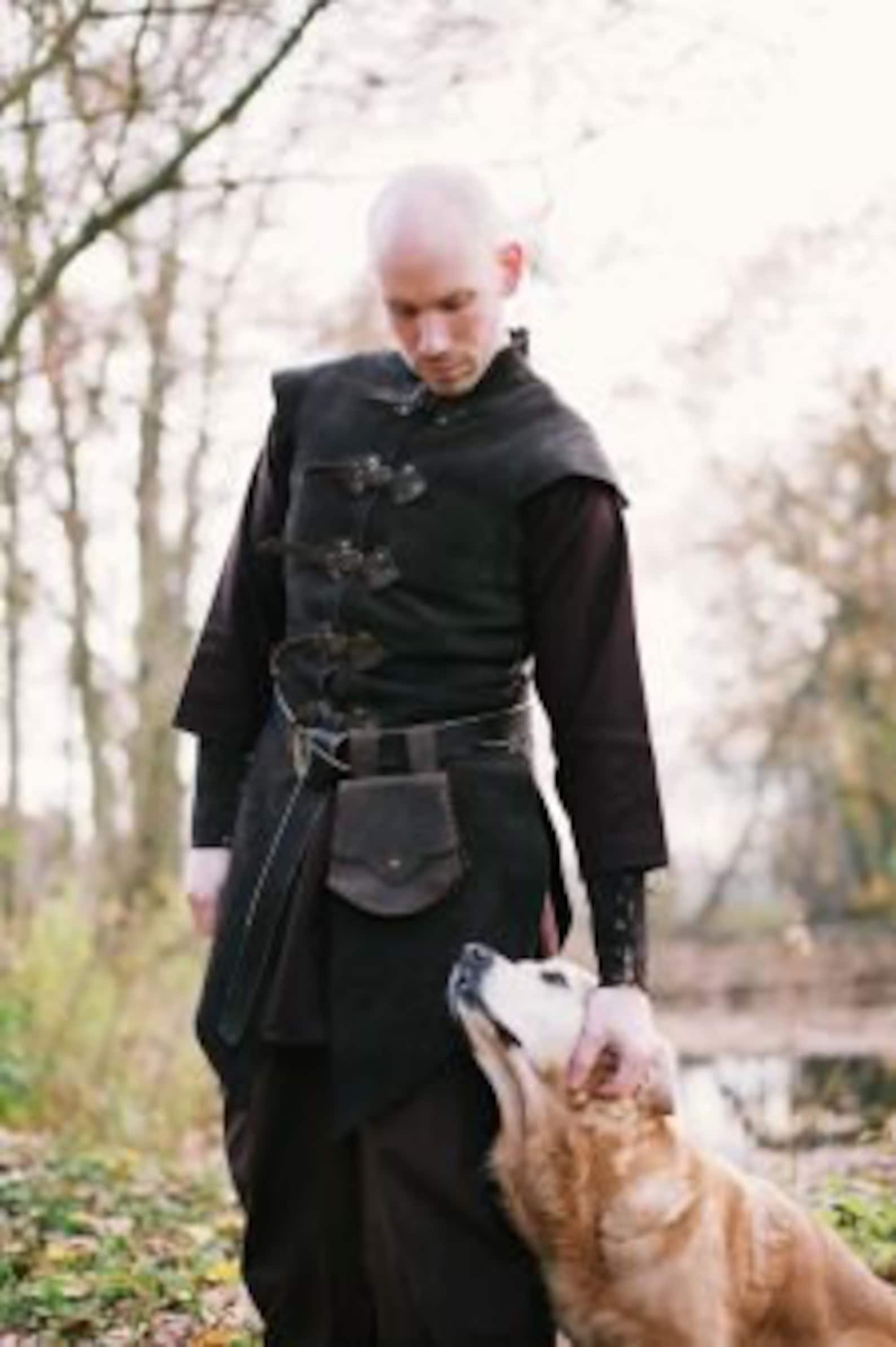 Surcoat for Men, Made of Leather, Larp, Fantasy, Medieval Tunic - Etsy