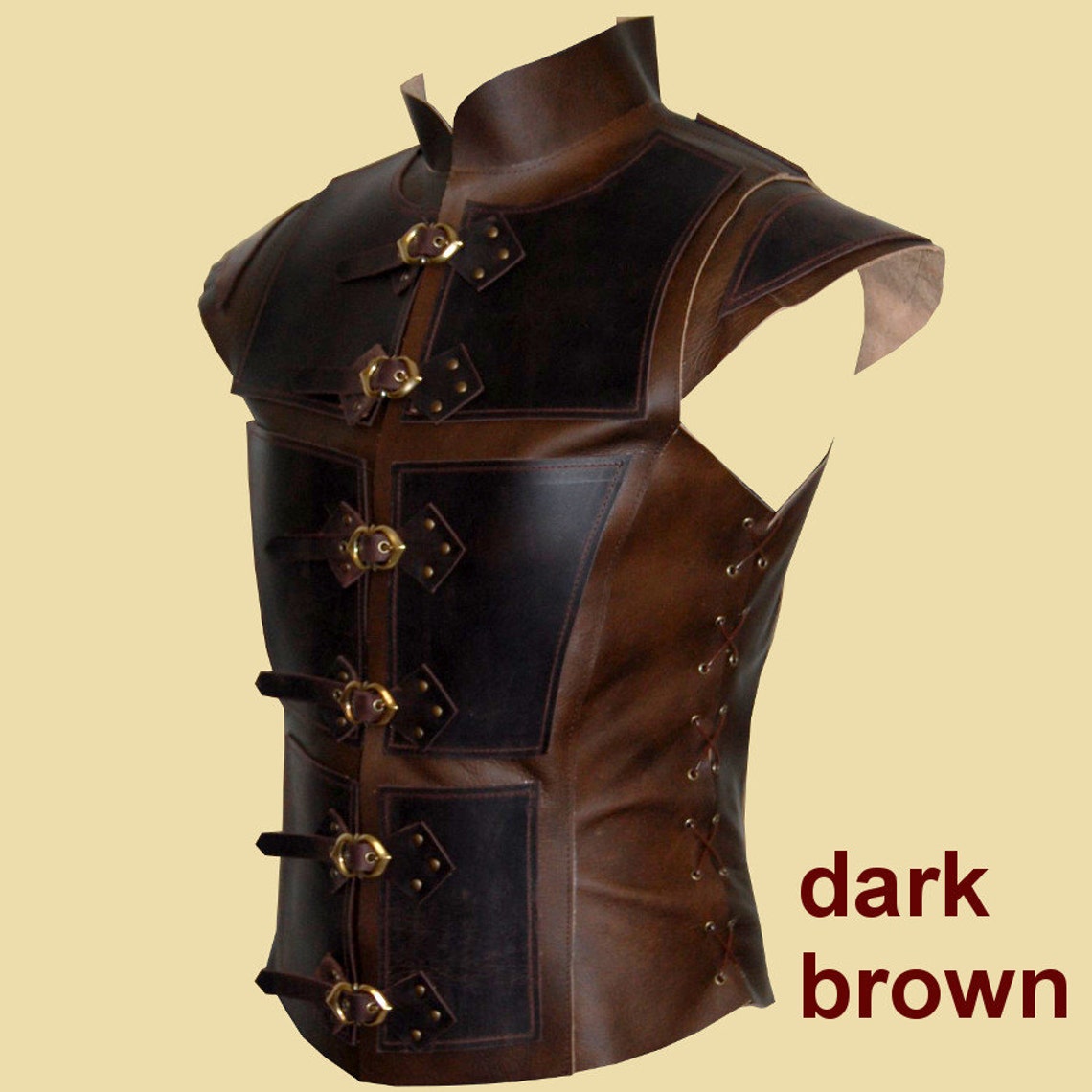 Reinforced Leather Jerkin for Men Deluxe Larp Fantasy - Etsy