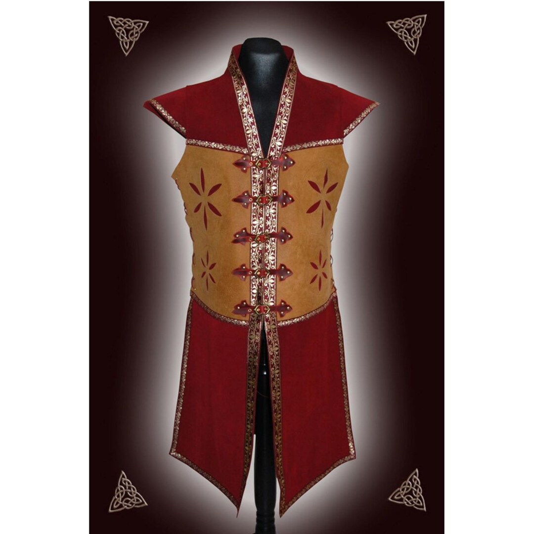 Leather Surcoat for Men, One of a Kind, Larp, Tabbard, - Etsy