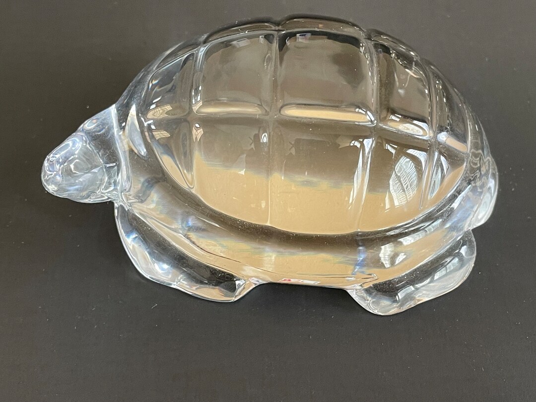 Vintage Baccarat Crystal Turtle Made in France - Etsy