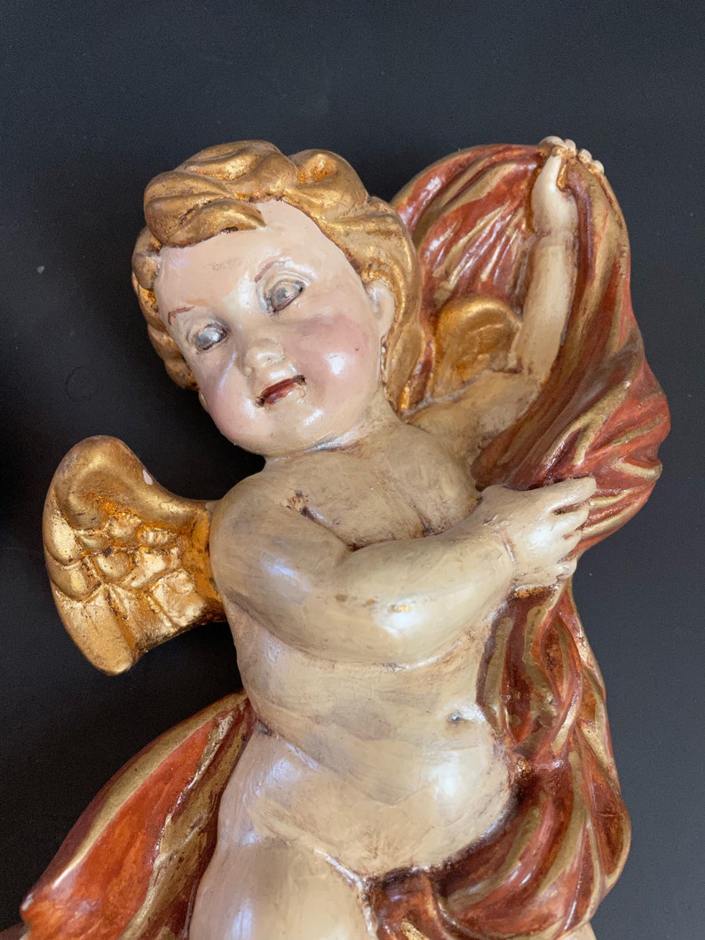 Vintage Lovely Hand Painted Cherubs A Pair - Etsy