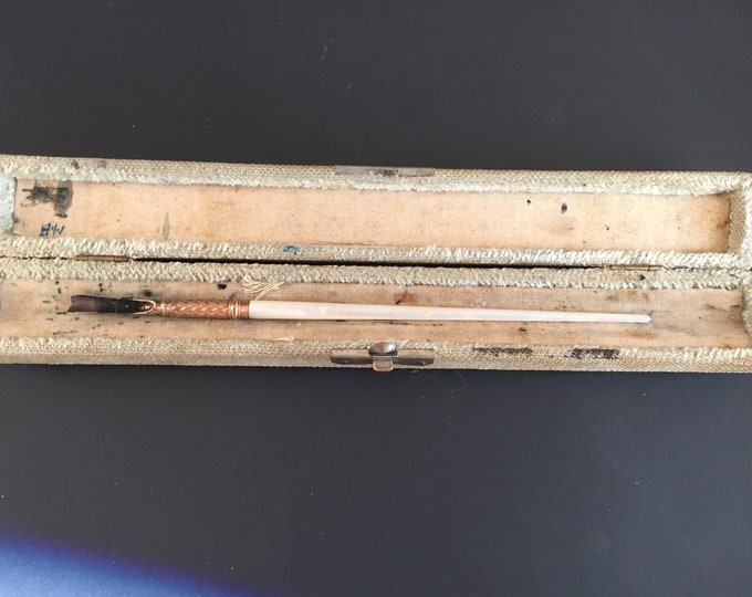 Antique Mother of Pearl BH Snow Dip Pen and Case - Etsy