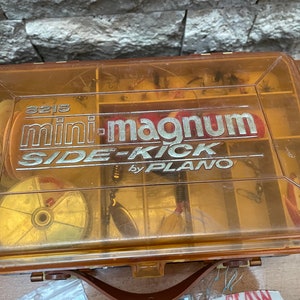 Vintage Mini Magnum Tackle Box With Vintage Lures - Etsy