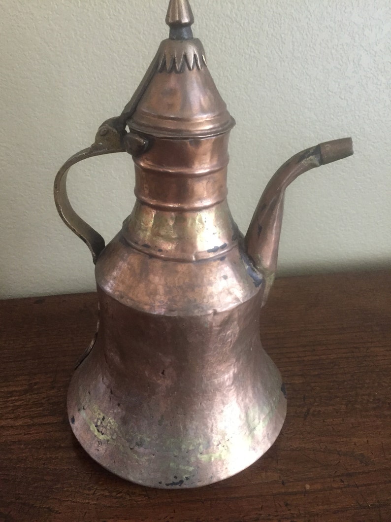 Antique Hand Hammered Turkish Copper Dove Tail Seams Ewer - Etsy