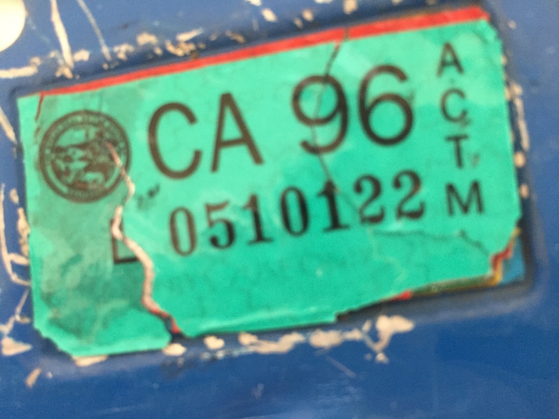 Vintage Blue and Gold California License Plates A Pair | Etsy
