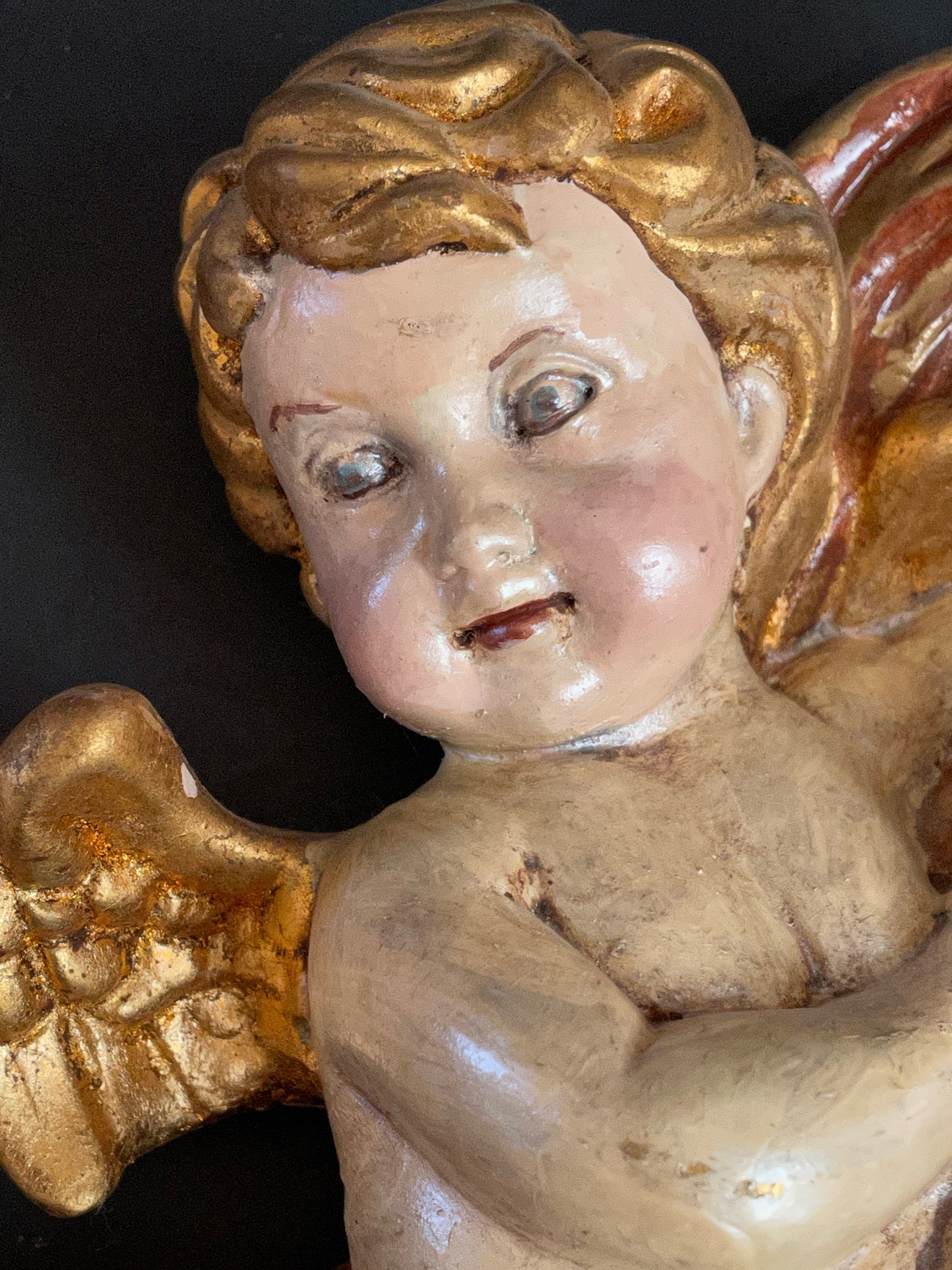 Vintage Lovely Hand Painted Cherubs A Pair - Etsy