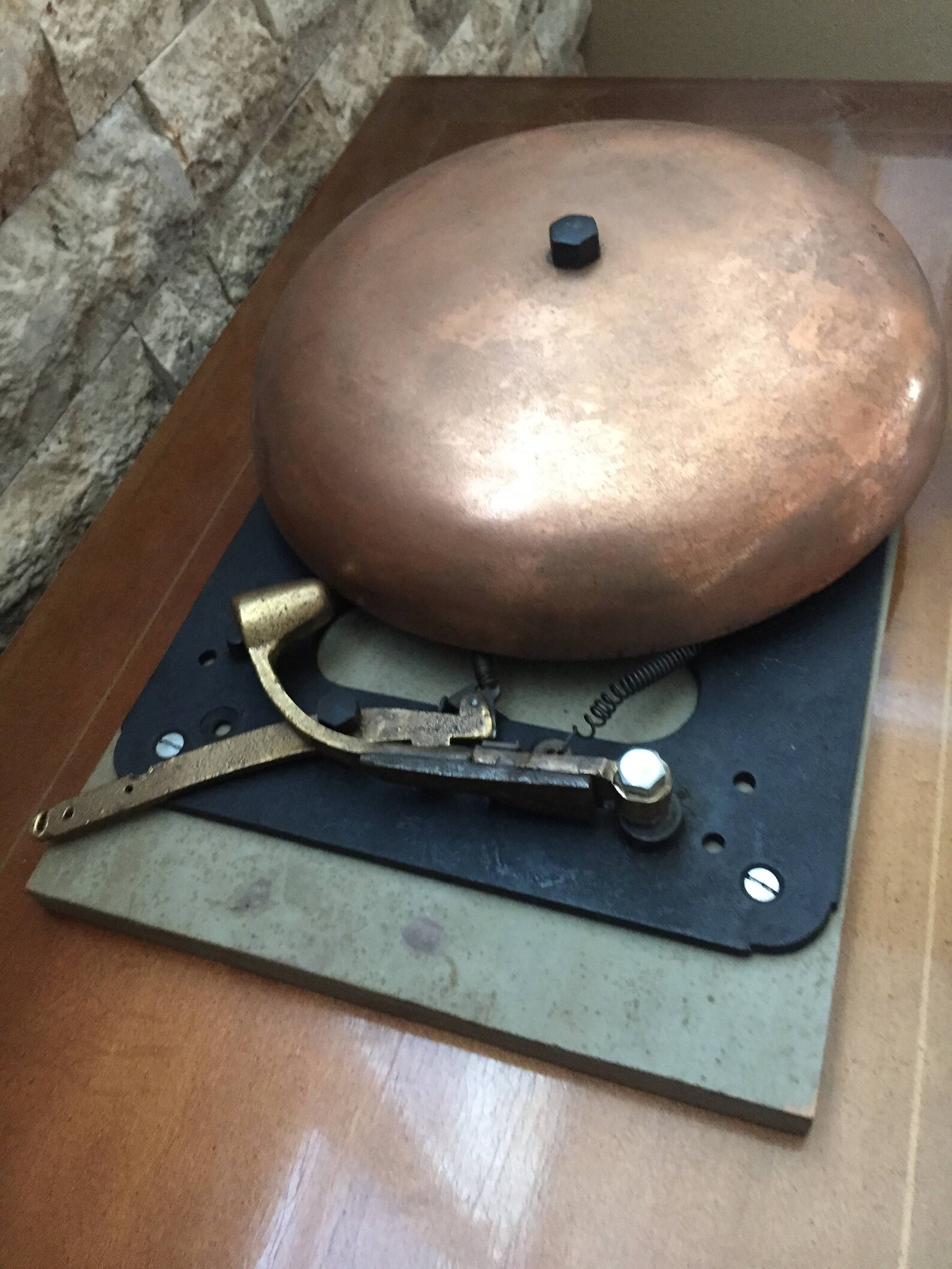 Vintage Extra Large Copper 12 Inch Boxing Bell With Brass - Etsy