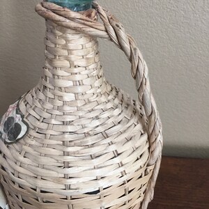 Vintage Wicker Encased Bacardi Rum Bottle Large Size Demijohn SALE - Etsy