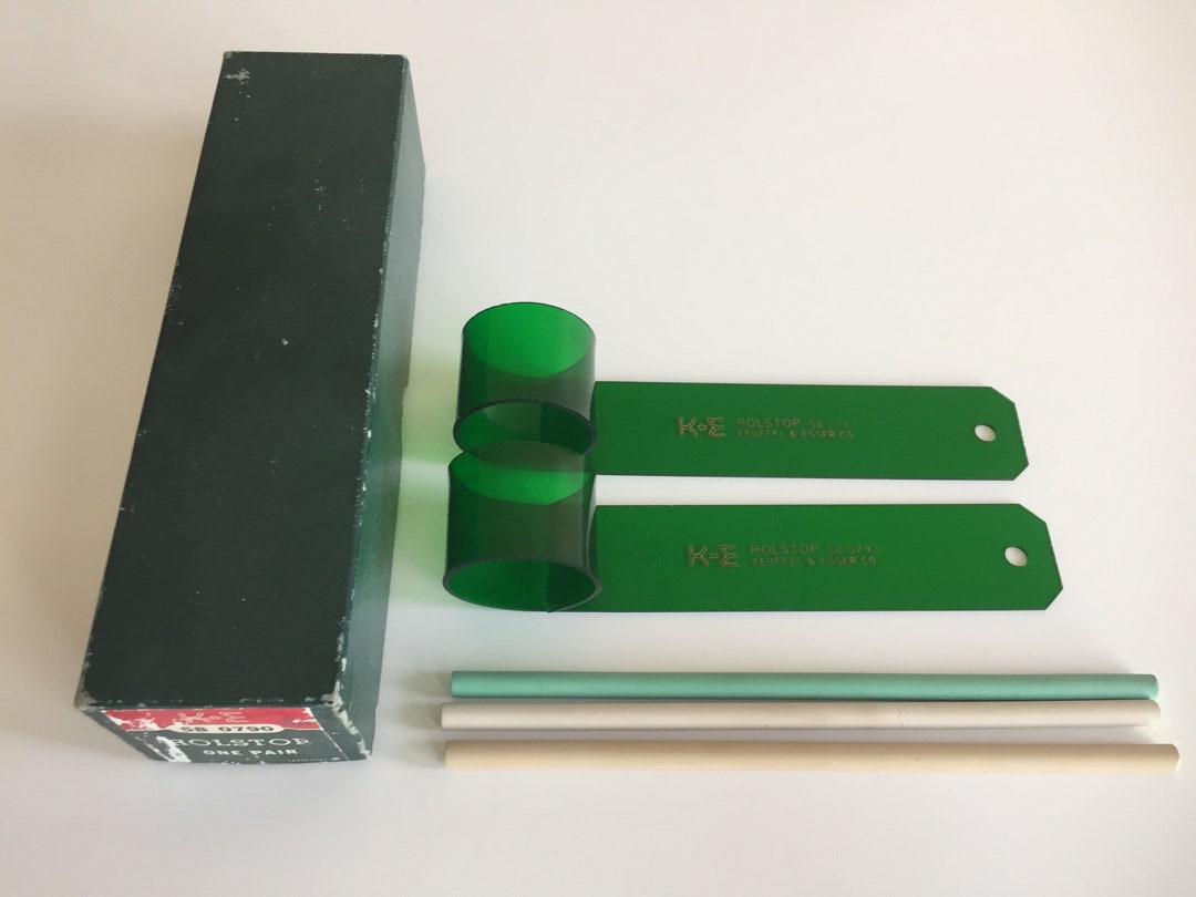 Vintage Rolstop One Pair Plus 3 Long Erasers by K&E - Etsy