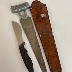 Vintage Knapp Sport Saw/leather Sheath and Gerber Flayer Knife***sale ...
