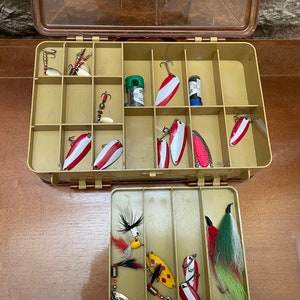 Vintage Mini Magnum Tackle Box With Vintage Lures - Etsy