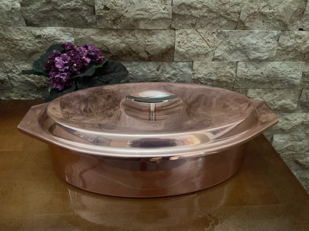Vintage Spring Culinox Copper/ Stainless Steel 18.5 Inch Roasting Pot ...
