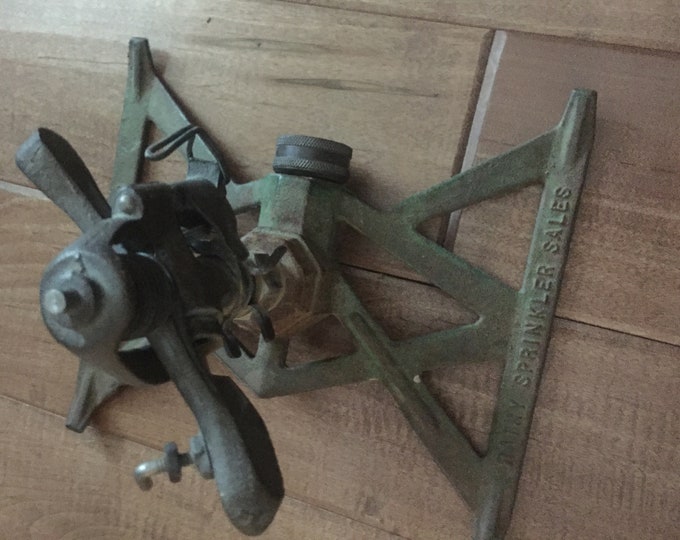 Vintage Cast Iron Rainy Sprinkler Peoria Ill - Etsy