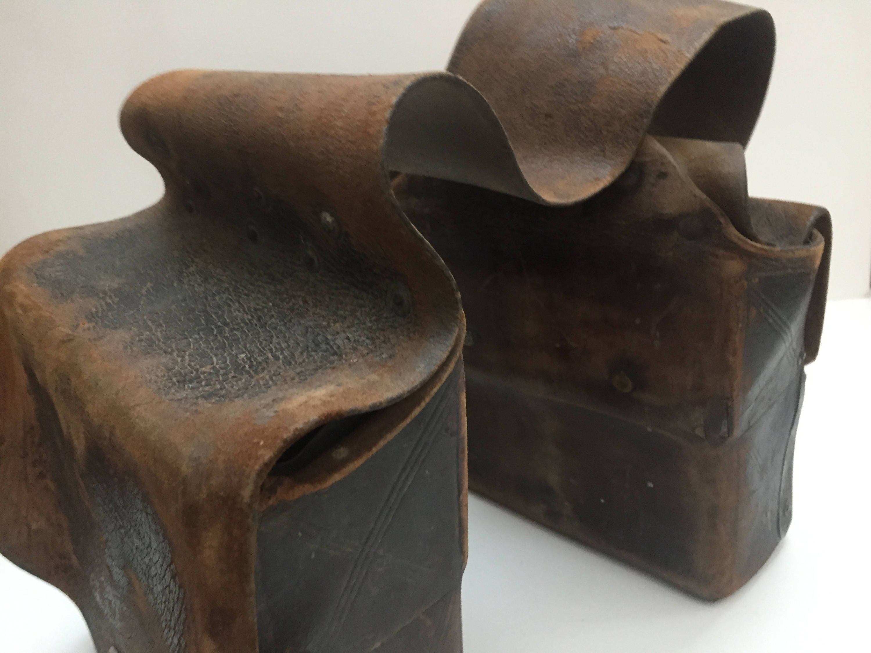 Antique Circa 1870's Elliott's Patent Leather Medical Saddlebags and ...