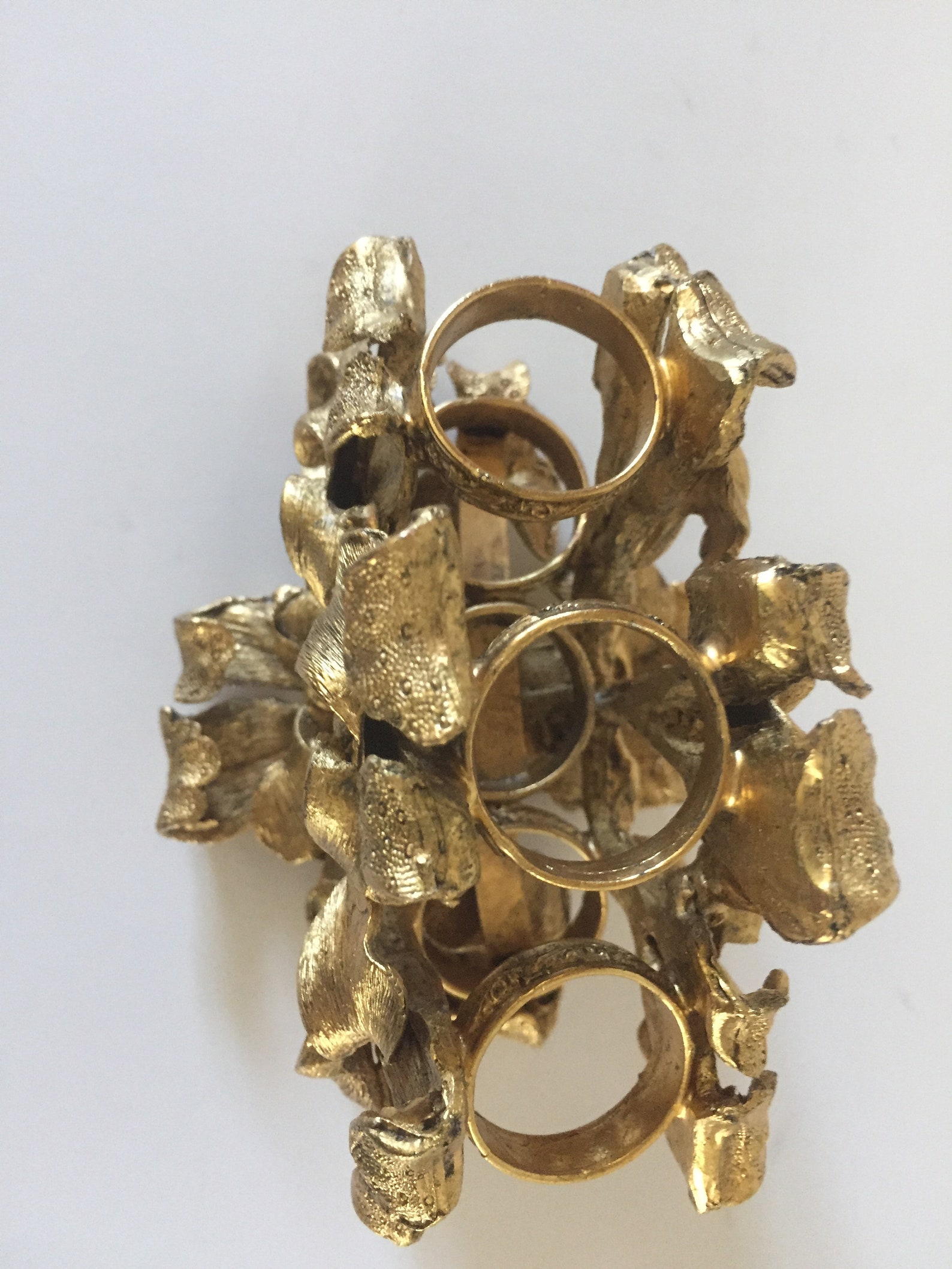 Stunning Vintage Metal Tiger Lily Gold Make-up Brush Holder - Etsy