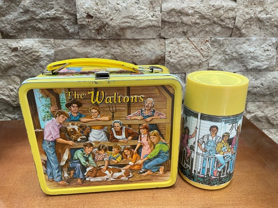 Nice vintage 1973 The Walton's Lunch Box and Thermos - Gem