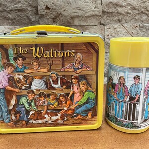 Vintage 1973 Waltons Metal Lunch Box and Thermos 3D***SALE*** - Etsy