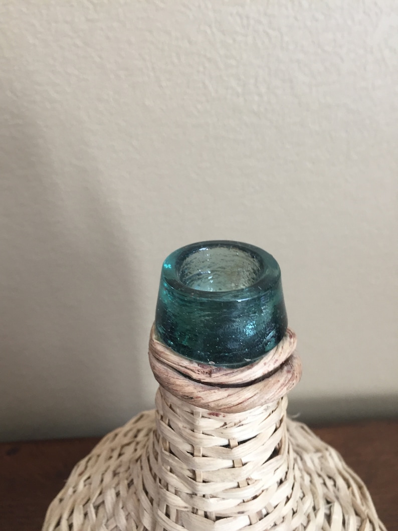 Vintage Wicker Encased Bacardi Rum Bottle Large Size Demijohn - Etsy