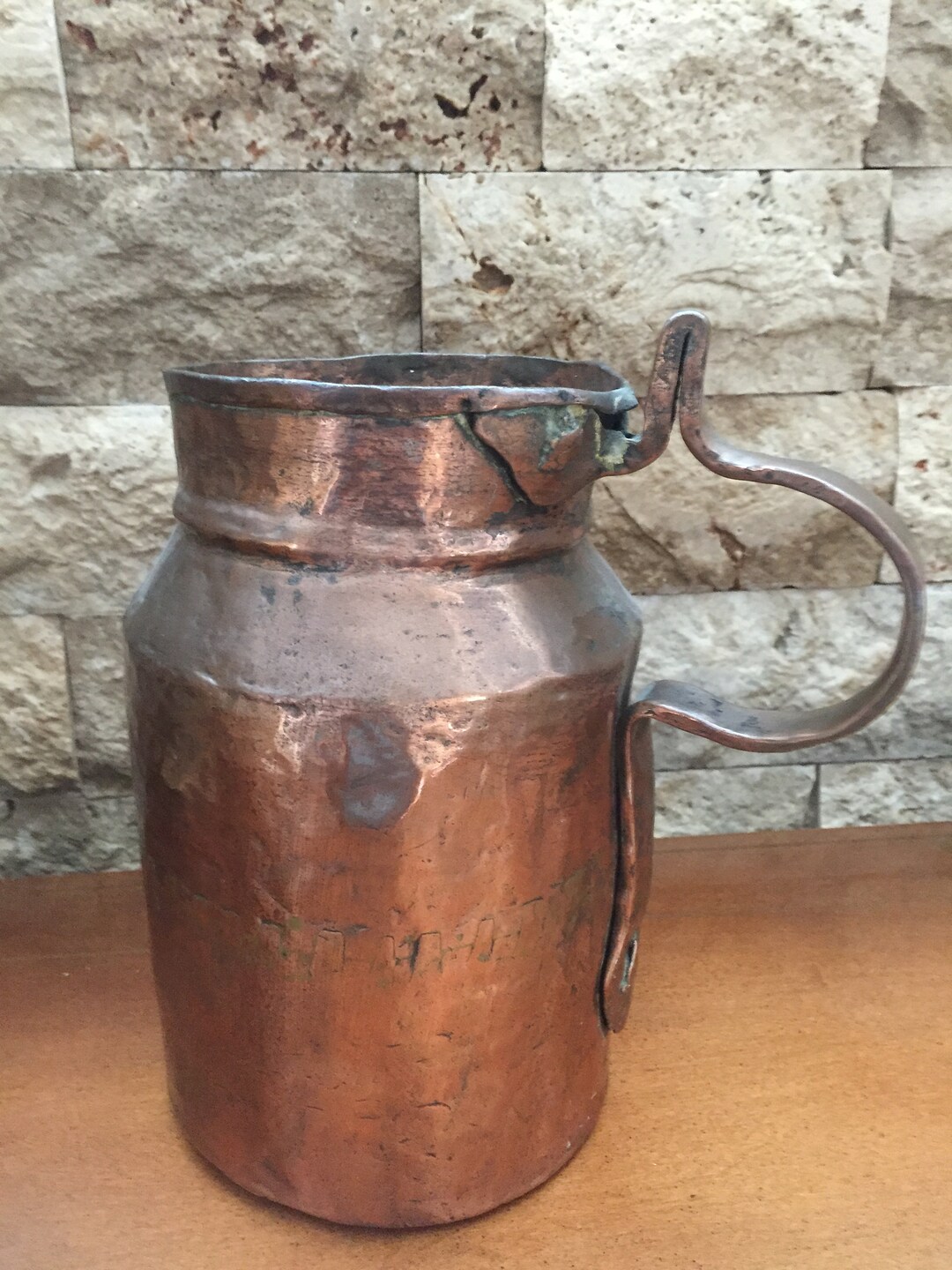 Antique Hammered Copper Container With Dovetail Seams - Etsy