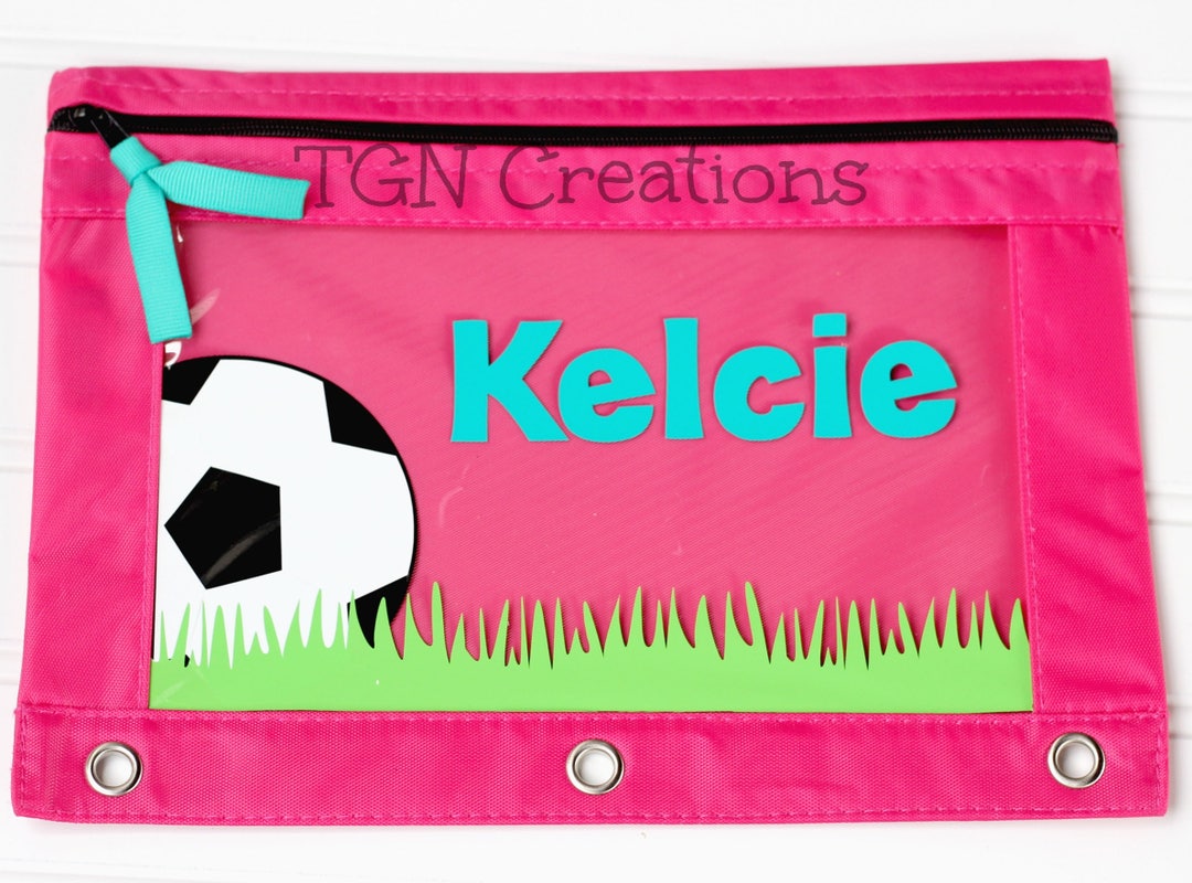 Soccer Pencil Pouch Personalized Pencil Pouch Soccer Back to - Etsy